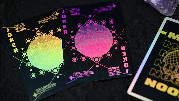 Moon (Black Holo) Playing Cards - Freepost Magic
